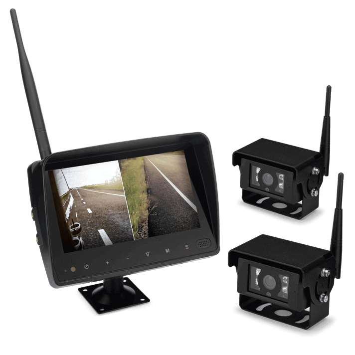7" Digital Wireless Split Screen Monitor + Digital Wireless Camera ...
